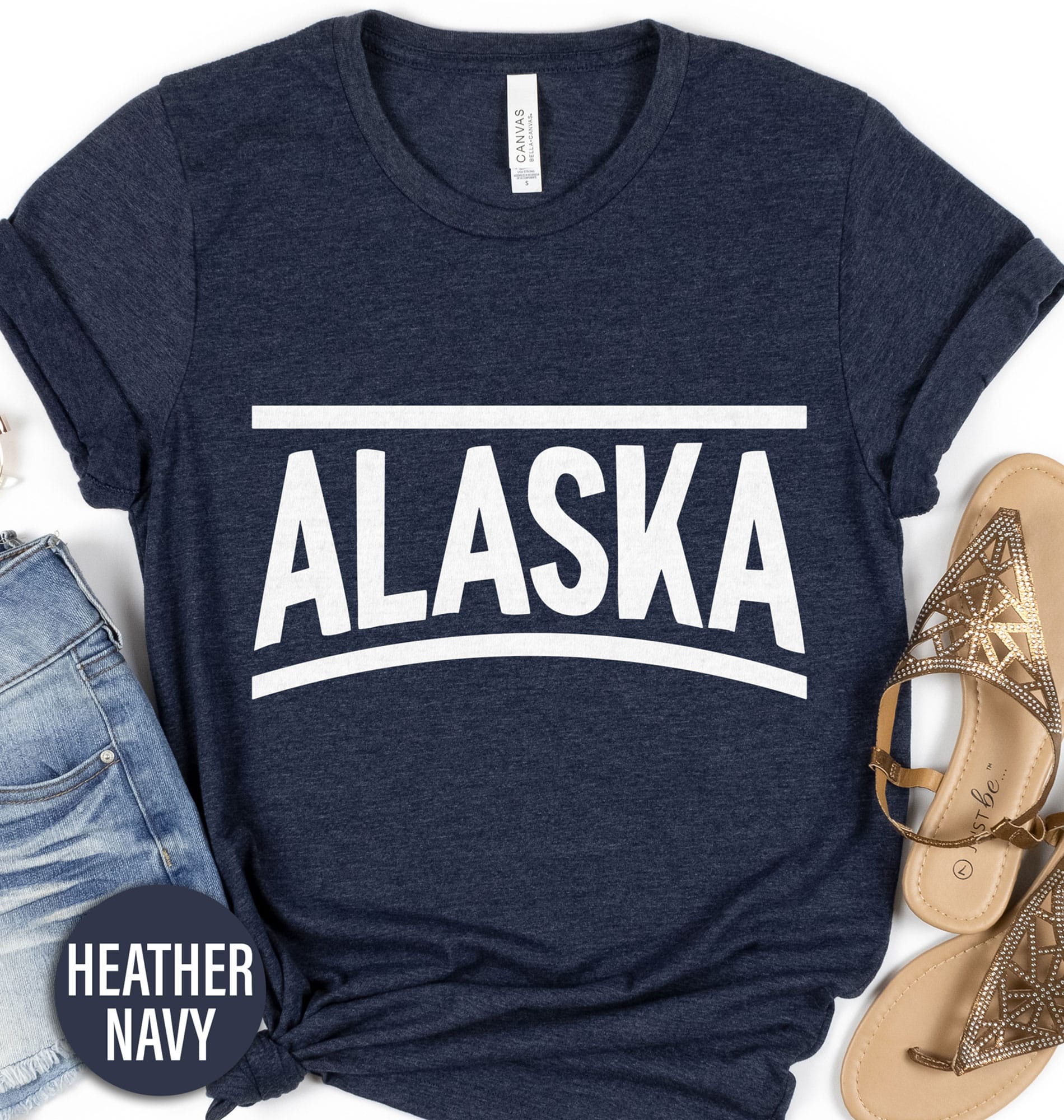 Alaska Simple Calligraphy Tee - VacationShirts.com