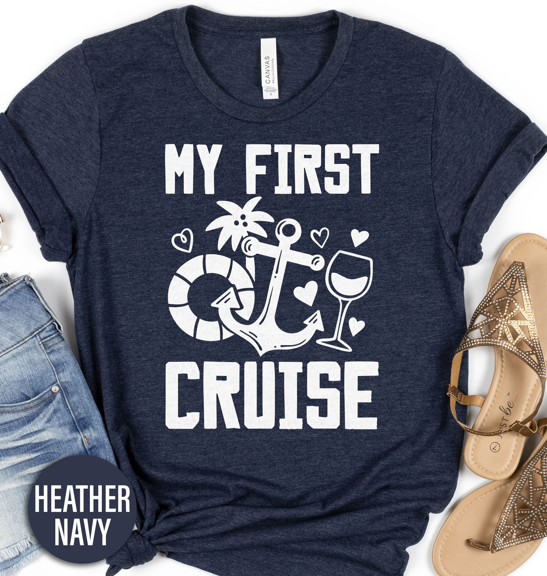 First Cruise Wine Vacation Tee - Perfect Shirt for Cruisers!