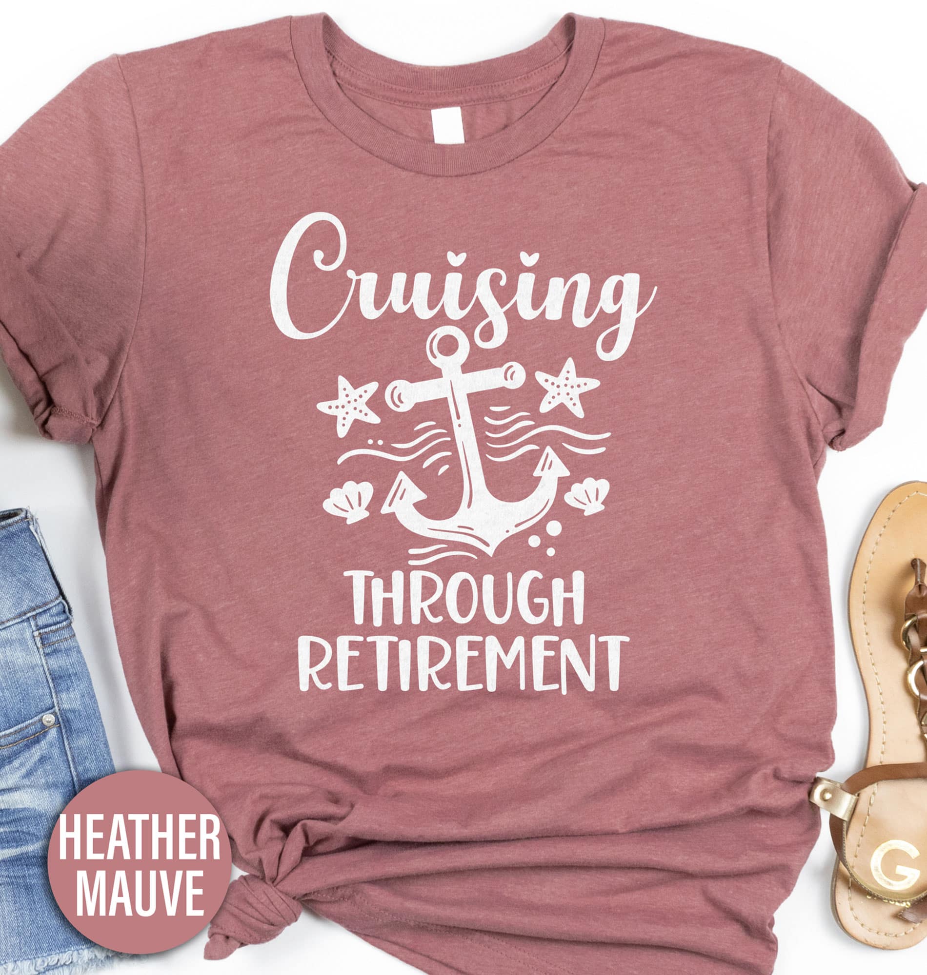 Retirement Anchor Tee - Perfect Cruise Vacation Apparel