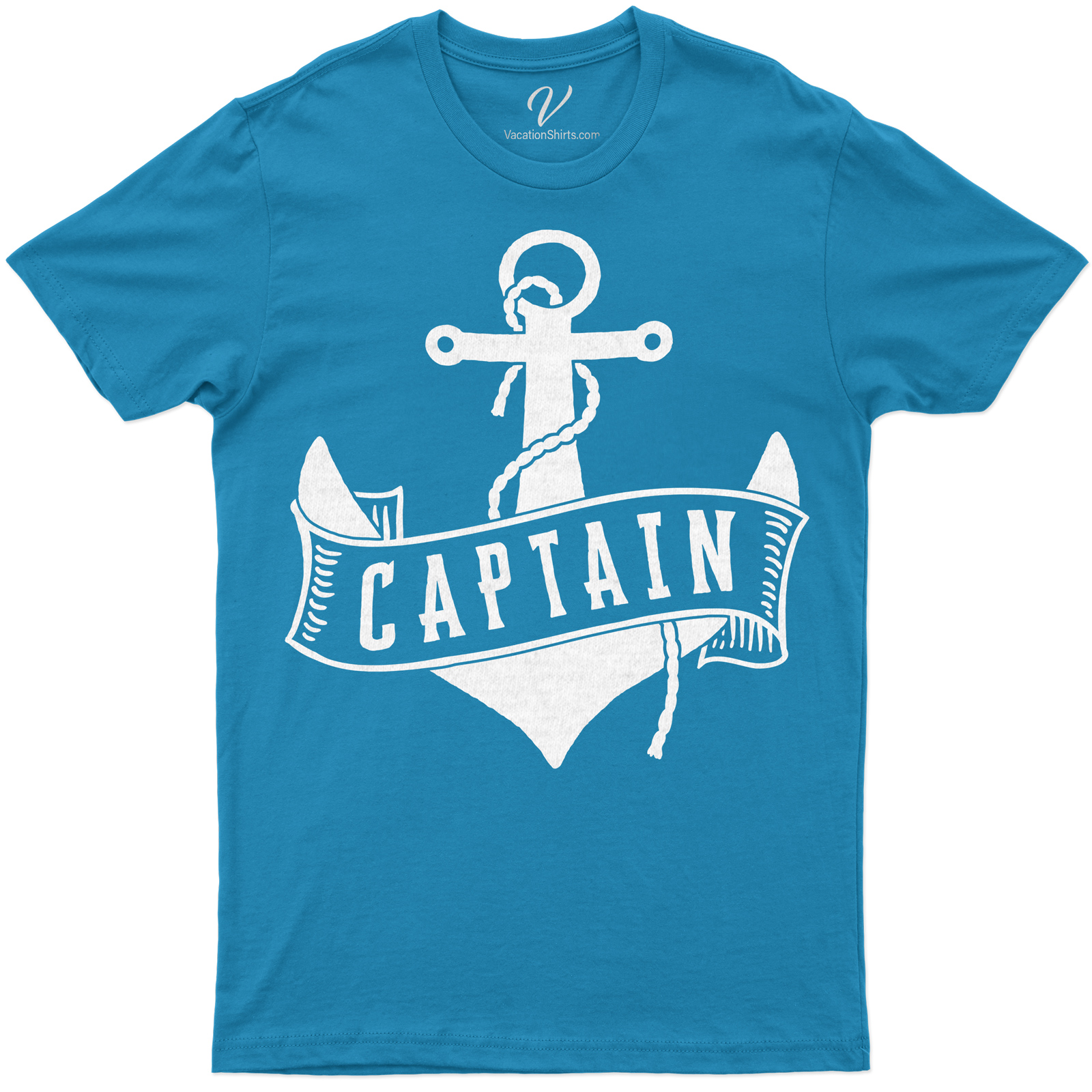 Maritime Captain Anchor Tee - Nautical Vacation Apparel