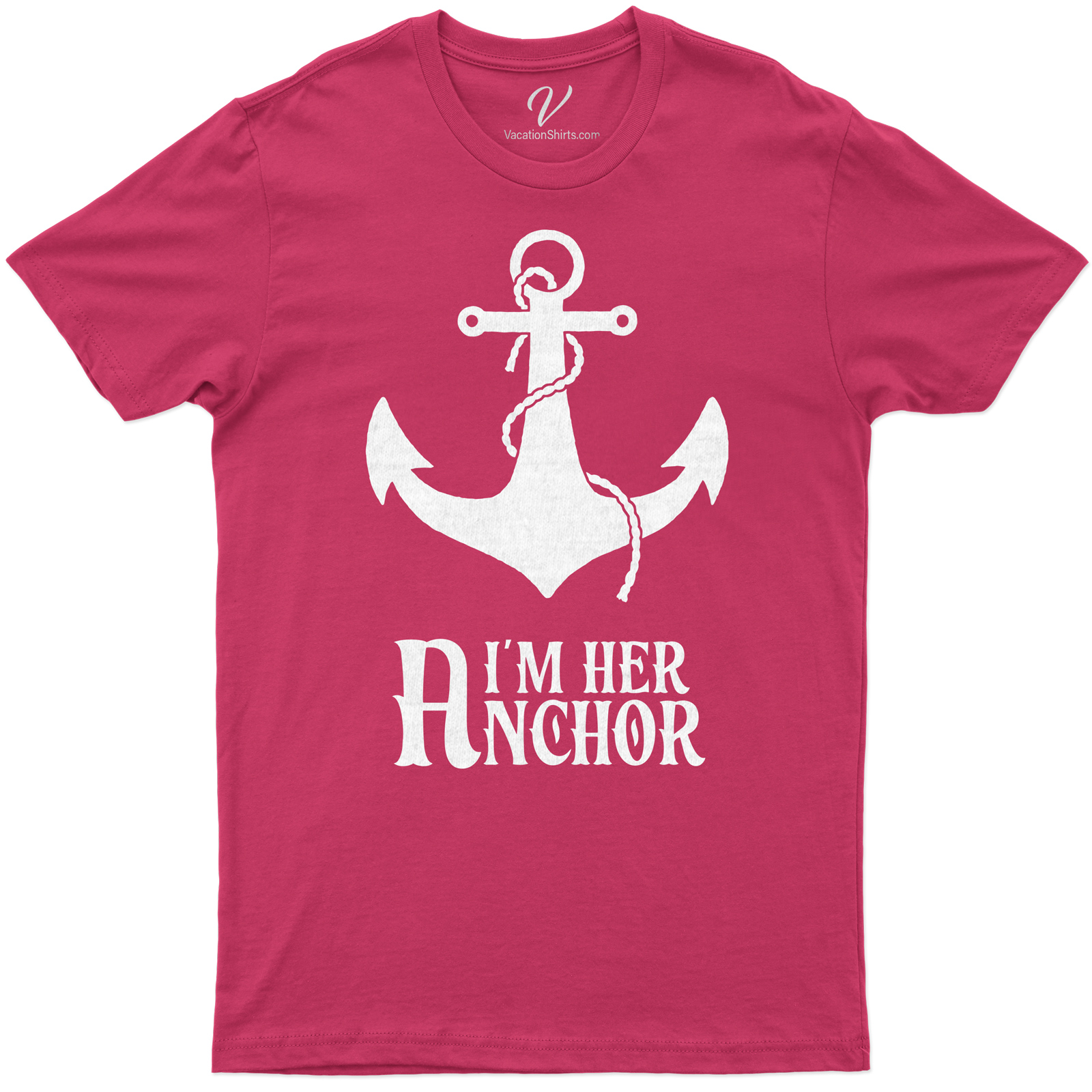 Couples' Nautical Anchor Tee - 'I'm Her Anchor' | VacationShirts.com