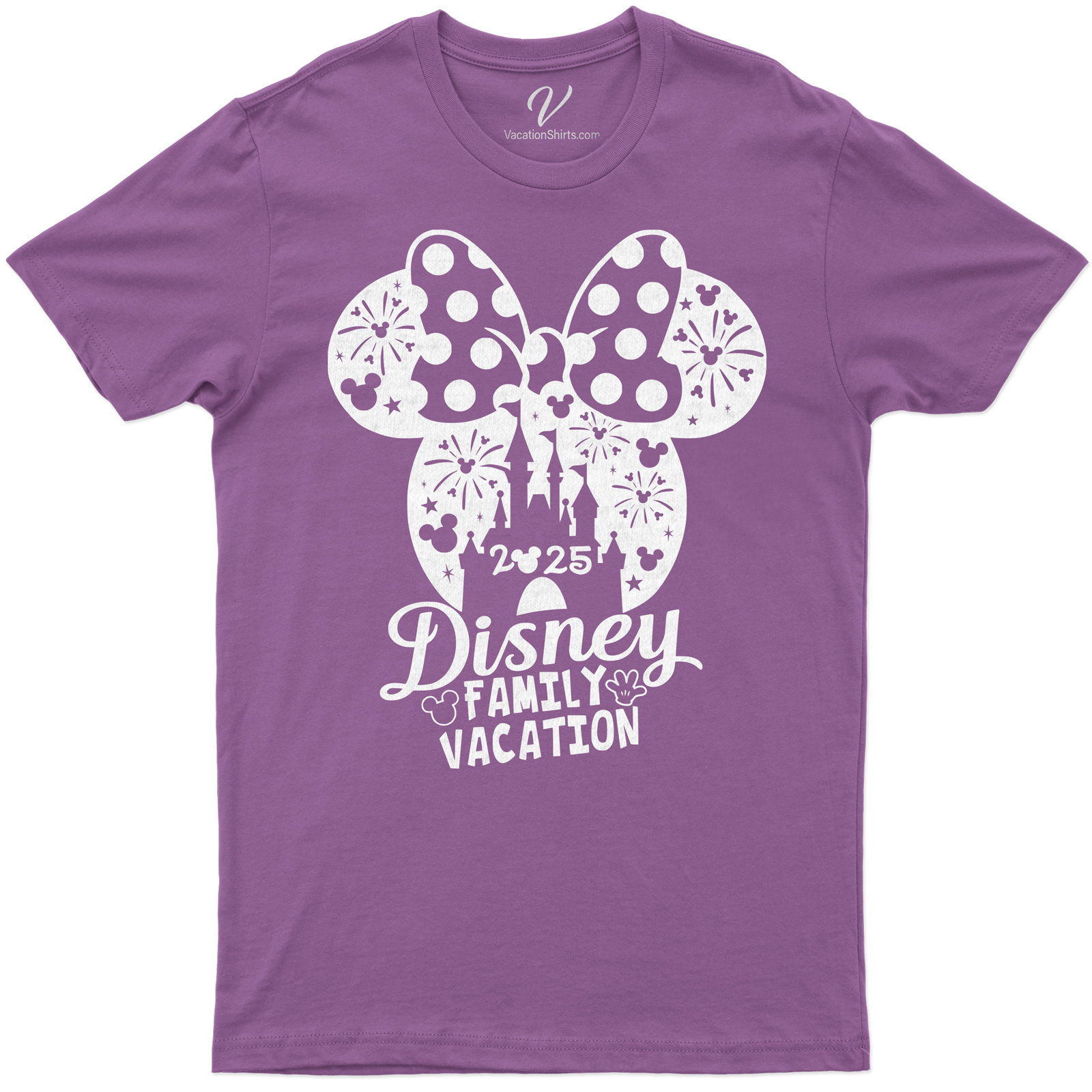 Disney 2025 Family Vacation Tee - Magical Castle Celebration