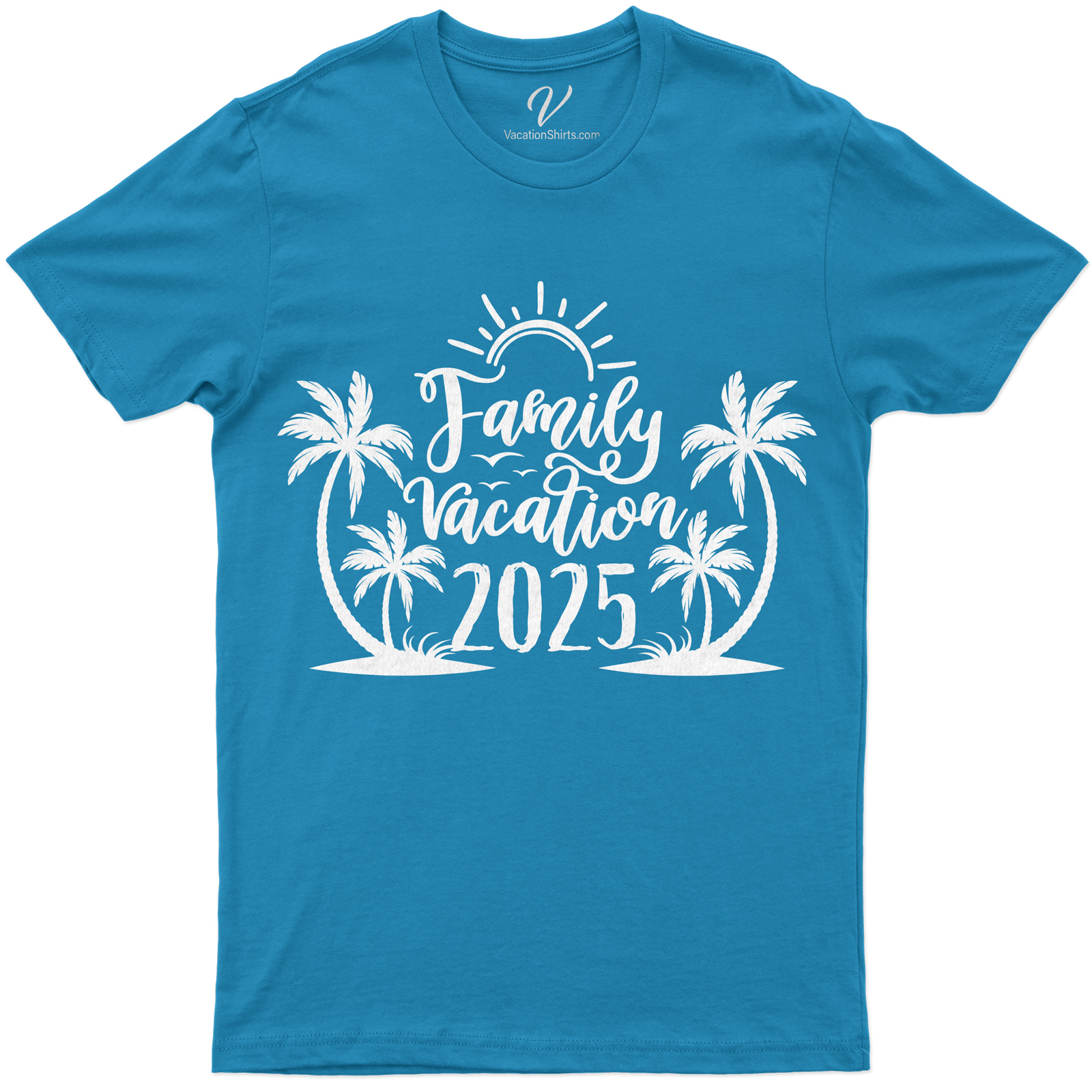 2025 Family Vacation Tee - Tropical Palm Exclusive