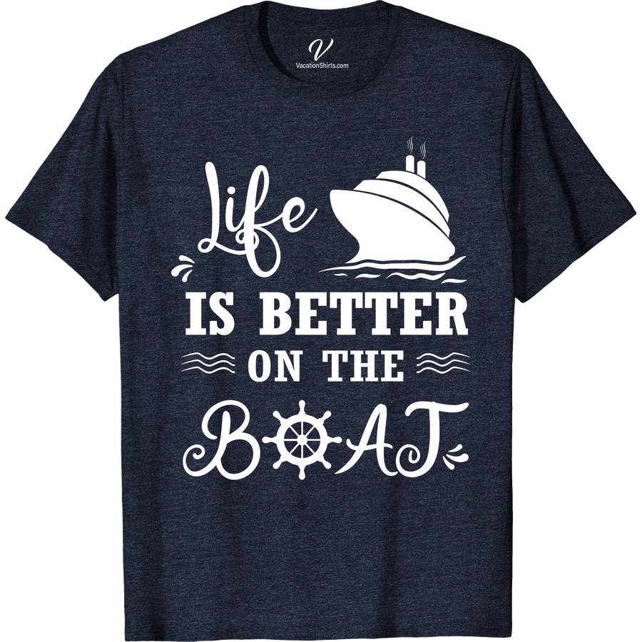 Boat-Cruise Bliss Tee: Enhance Your Onboard Life Experience!