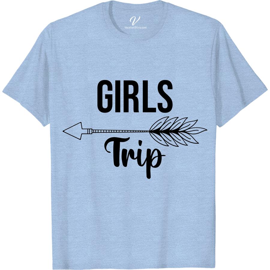 Girls Trip Adventure Arrow T-Shirt - Colorful & Stylish