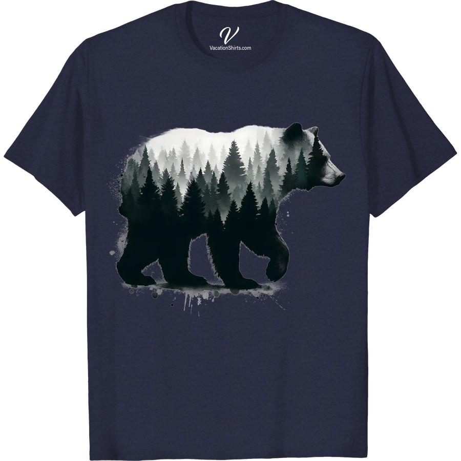 Adventure Awaits: Bear Forest Tee - Perfect for Nature Lovers